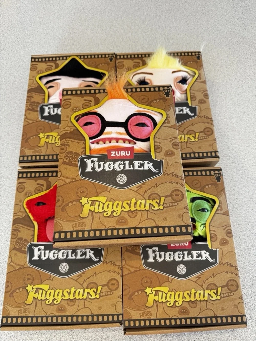 Fuggler | Toys | New Fuggler Fuggstars Set Of 5 Swift Malone Elvis ...
